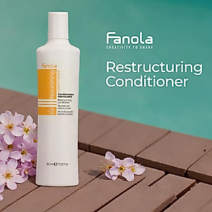 Fanola Nutri Care Restructuring Conditioner - Enriched with Argan & Linseed Oil - Deep Protein Conditioner for Dry & Damaged Hair - Repairing, Nourishing, Anti-Frizz Formula (33.8 Fl oz)