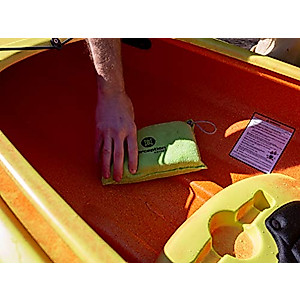 Perception Kayak Sponge | Kayaking Water Absorbing Sponge | Absorbs up to 1 Liter, Yellow, One Size