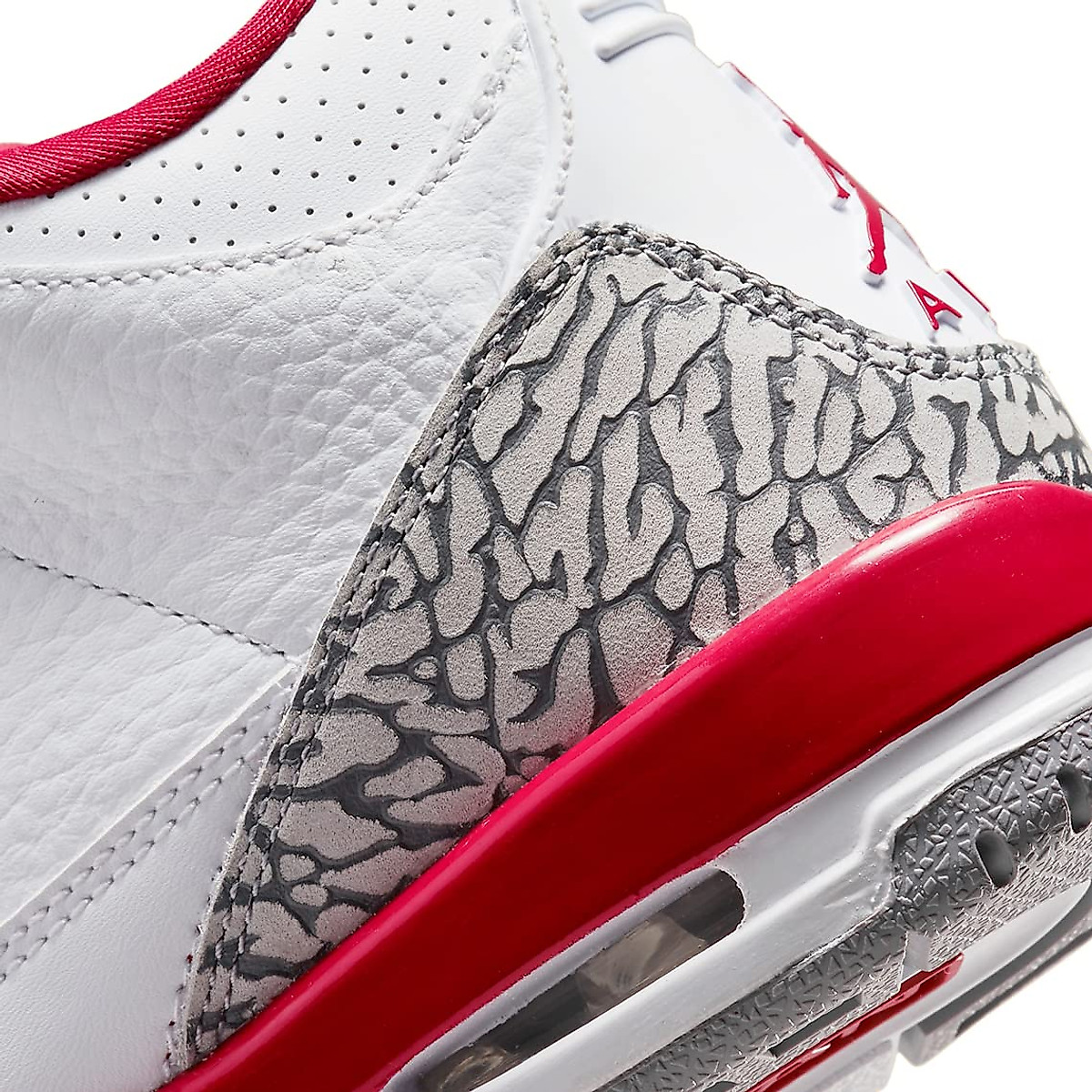 Nike boys Air Jordan 3 GS 398614 126 Cardinal, White/Light Curry/Cardinal Red, Size 4Y