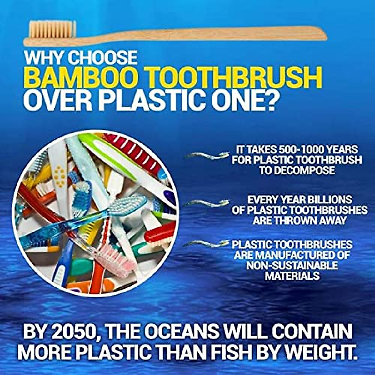 No Tree Was Harmed Set of 4, Bamboo Toothbrushes 2-18cm, 2-16 cm, 4 Bamboo Toothbrush Rectangular Covers and an Olive Cotton Travel Bag and Wrapped in Bamboo Kraft Paper – (4-18cm 4 - Covers 1 Pouch)