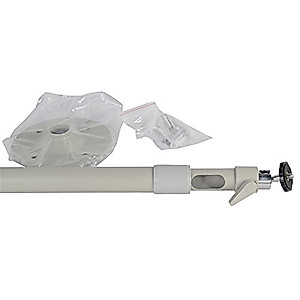 VideoSecu 24-40 Inch Adjustable Tilt Swivel Bracket Long Drop Ceiling Mount Stand for CCTV Security Camera Housing Home Surveillance System 1P4