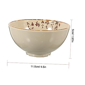 Yardwe 6pcs Rice Bowl Soup Commercial Color Hot Pot Small Bowl Dip Bowl Dessert Square Bowl Fast Food Rice Bowl 6pcs Plastic Salad Bowls Plastic Trifle Bowl Plastic Food Cereal Bowls