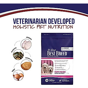 Best Breed Dr. Gary's Puppy Recipe Made in USA [Natural Dry Dog Food] - 28lbs, Dark Brown, Medium