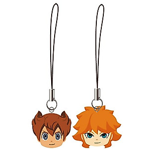Pair with Chara Strap "sun Amemiya & Pegasus Shofu" Inazuma Eleven award GO2 Chrono Stone nep window