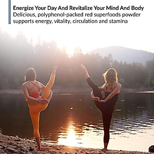 BioTrust Eternal Reds, Red Superfoods Powder, Support for Heart Health and Circulation, Energy, Stamina, No Added Sugar or Caffeine, Naturally Flavored and Sweetened, Berry Flavor (30 Servings)