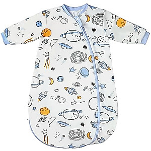 JoyKidom Unisex Baby Long Sleeve Sleep bag, Anti-Kick Wearable Blanket, Transitional Swaddle Sleep Sack, 0-18 Months, Side open, 2 Way Zipper (Pink)