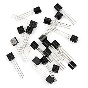 Chanzon 20 Values 400pcs Transistor Kit TO-92 Including (2N2222A 2N2907A 2N3904 2N3906 2N5551 2N5401 S8050 S8550 A1015 C1815 A42 A92 A733 C945 S9014 BC327B BC337B BC547B BC557B 2N7000) Each 20pcs