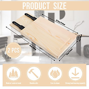 2 Pcs Wooden Kitchen Appliances Slider Handy Sliding Tray for Coffee Maker Kitchen Appliance Moving Caddy Countertop Slider with Smooth Rolling Wheels for Blender, Toaster, Air Fryer