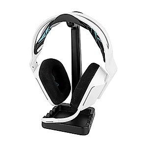 GEEKRIA TPU Headphones Stand for Over-Ear Headphones, Gaming Headset Holder, Desk Display Hanger with Solid Heavy Base Compatible with Sennheiser 202 II, HD598, Sony MDR7506 (Black)