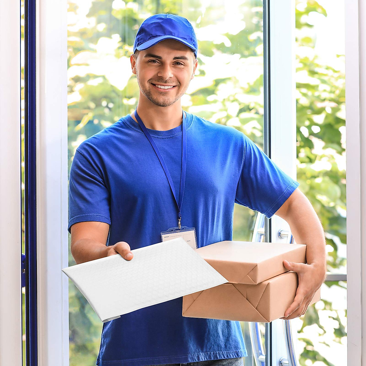 Fuxury Bubble Mailer, 6x10 Inch Bubble Mailers 50 Pack, Self-Seal Adhesive Padded Envelopes, Water Resistant Mailers, Shipping Envelopes for Packaging, Small Business, Mailing,Bulk White#0