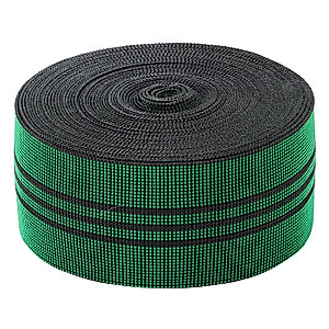 NATGAI Sofa Elastic Webbing, 40ft x 3inch Chair Webbing, Stretch Latex Band for Furniture Repair DIY, Upholstery Webbing Material Replacement, Stretchy Spring Alternative (5 Stripes)