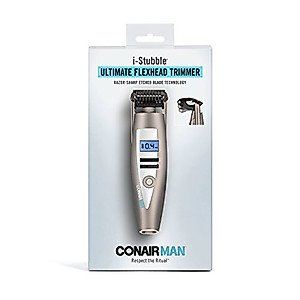 ConairMAN i-Stubble Cordless Ultimate Flexhead Beard Trimmer for Men