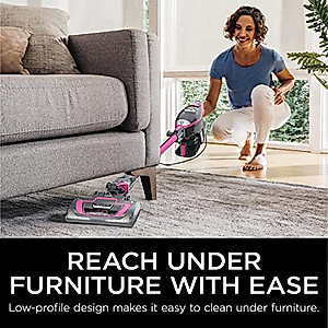 Shark HV371 Rocket Pro DLX Corded Stick, Removable Hand Vacuum, Advanced Swivel Steering, XL Cup, Crevice Tool, Upholstery Tool & Anti-Allergen Dust Brush, Fuchsia, Capacity