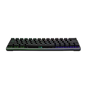 Cooler Master SK622 60% Wireless Bluetooth Space Gray Mechanical Low Profile Gaming Keyboard, Tactile Brown Switches, Customizable RGB, Ergonomic Design, Mac/Windows, QWERTY (SK-622-GKTM1-US)