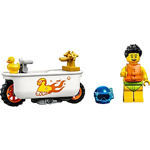 LEGO City Stuntz Bathtub Stunt Bike 60333 Building Toy Set for Kids, Boys, and Girls Ages 5+ (14 Pieces)