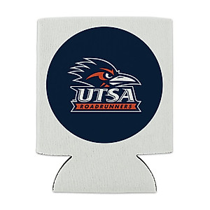 The University of Texas at San Antonio Primary Logo Can Cooler - Drink Sleeve Hugger Collapsible Insulator - Beverage Insulated Holder