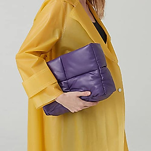 Cotton Down Padded Handbags Quilted Puffy Tote Bag for Women Lightweight Shopping Dating Working Traveling Bag