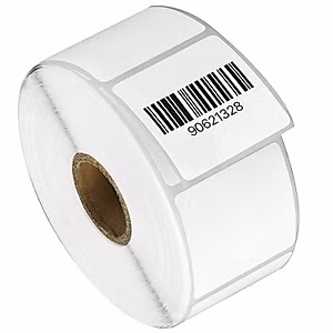(20 Rolls, 900/Roll) 1.5” x 1.5” Direct Thermal Labels - 1” Core, Compatible with Rollo Label Printer & Zebra Desktop Printers - All Purpose QR Barcode Address - Adhesive Perforated