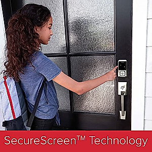 Kwikset 99390-001 Halo Wi-Fi Smart Lock Keyless Entry Electronic Touchscreen Deadbolt Featuring SmartKey Security, Satin Nickel