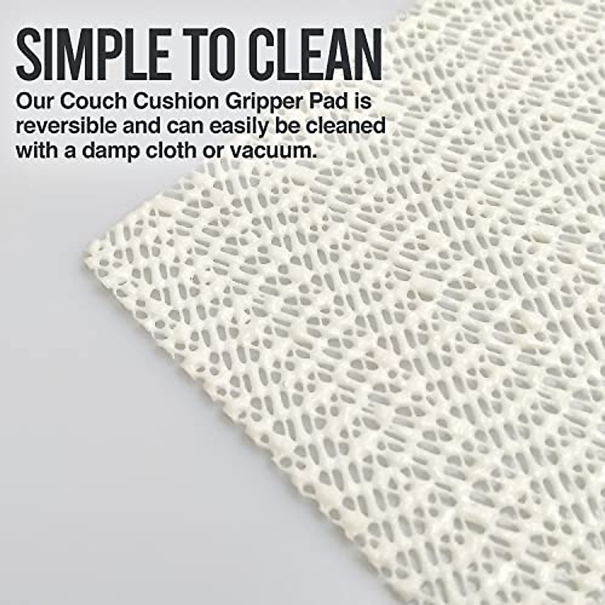 Nevlers 2-Pack 22" x 72" Couch Cushion Grip for Couch | PVC Under Couch Cushion Support Helps Stop Couch Cushions from Sliding | Multi-Purpose Anti-Slip Sofa Cushion | Customizable Non Slip Couch Pads