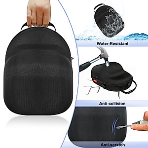 Hat Travel Case for Baseball Caps,Lids Hat Case with Carrying Handle & Adjustable Shoulder Strap,Hat Box,Baseball Cap Organizer,ball cap holder,cap carrier for 6 Caps