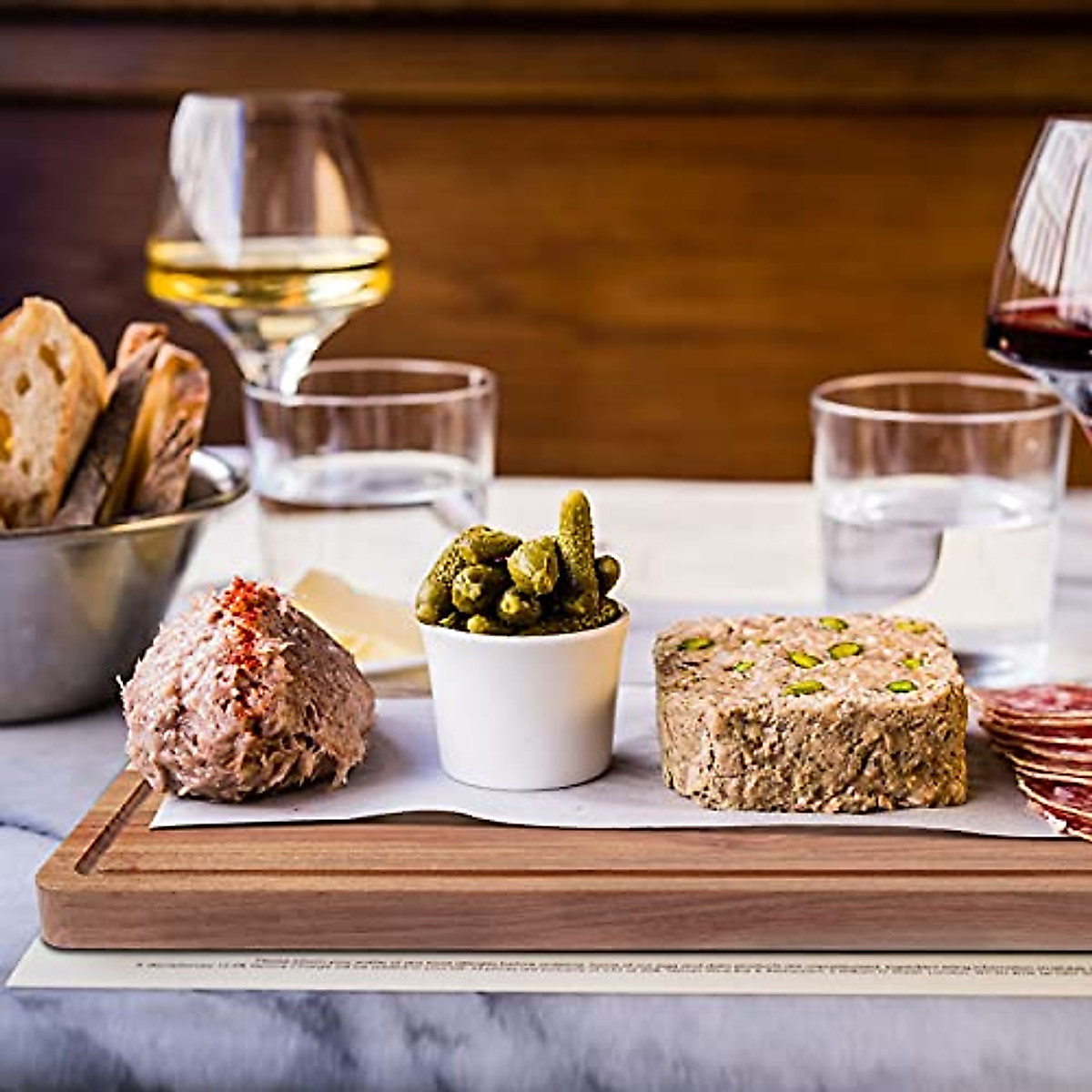 Wooden Cutting Boards for Kitchen, 24" x 18" Large Cutting Board with Juice Groove and Side Handle, Chopping Board, Butcher Block, Large Charcuterie Board