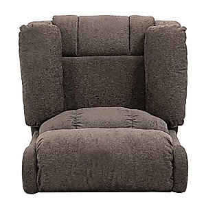 Christopher Knight Home Lindale Massage Recliner, Brown + Black 35.25D x 38.5W x 40.5H in