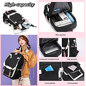 Backpack for Girls Casual Daypack Nylon Waterproof Kids Elementary Middle Schoolbag Children Bookbag