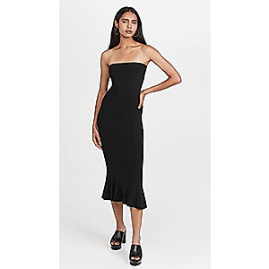 Norma Kamali Women's Strapless Fishtail Dress, Black, S