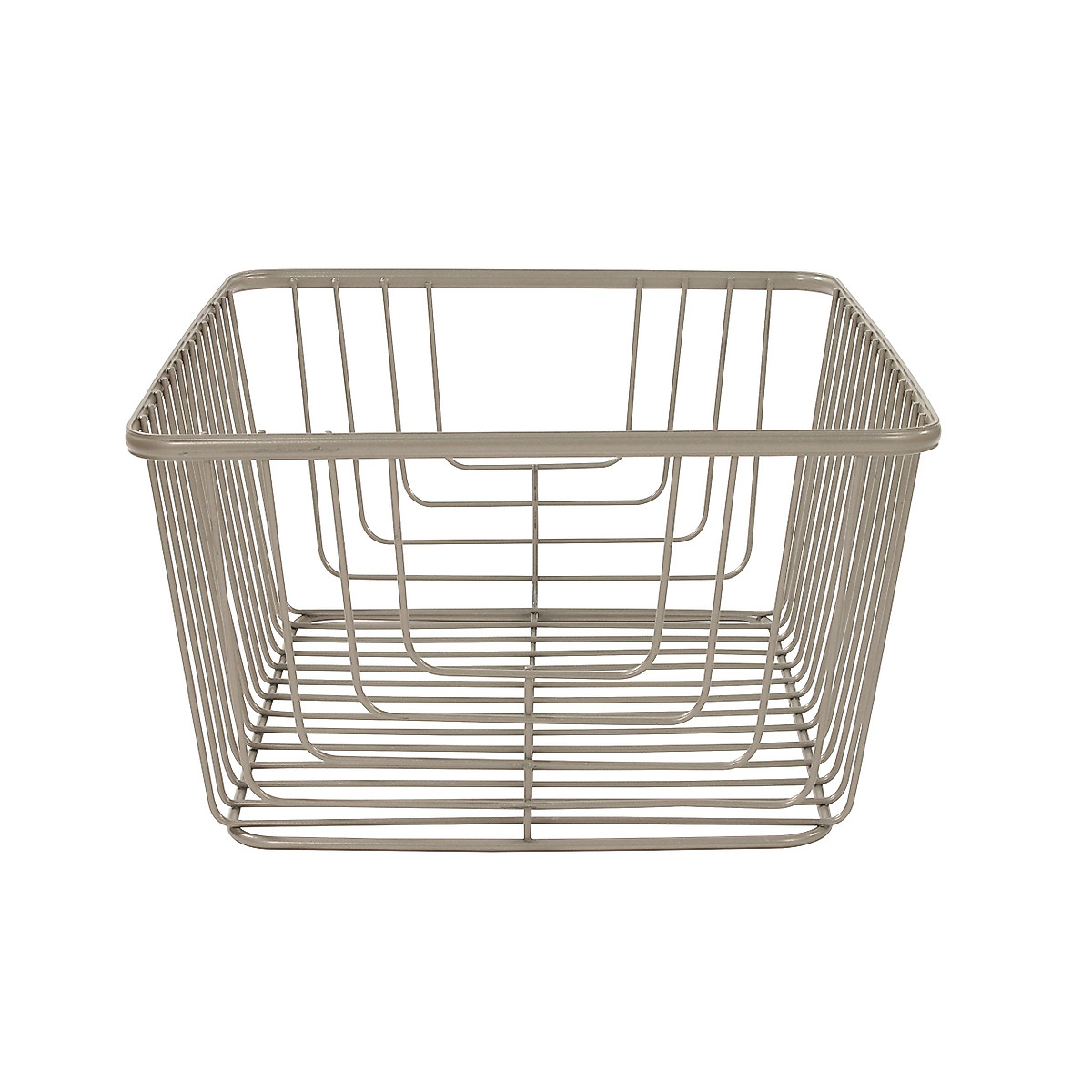 Spectrum Diversified Ashley Basket, Large, Satin Nickel