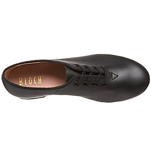 Bloch womens Bloch Women's Jazz Tap Full-sole Leather Tap dance shoes, Black, 9.5 US