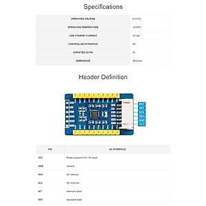 Coolwell AW9523B IO Expansion Board, Expanding Up to 64 I/O Ports, I2C InterfaceAllows Using 4 Expansion Boards at The Same Time