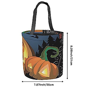 Fubido Love Print,Large Halloween Tote Bag,Heart Filled Butterflies My Dear,Reusable Bag for Trick or Treating,Grocery Shopping and More,Pink