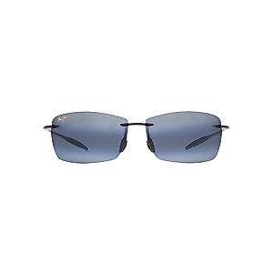 Maui Jim Sunglasses - Lighthouse / Frame: Gloss Black Lens: Polarized Neutral Gray, Gloss Black/Neutral Grey, 65