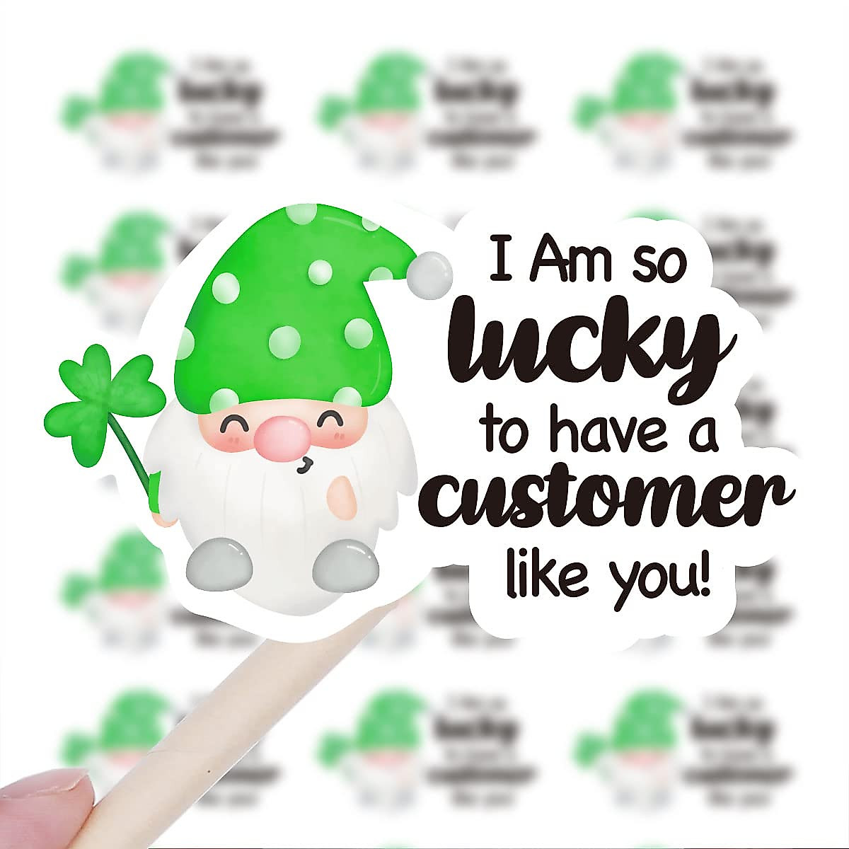 200 PCS Lucky Mail Patrick's Day Sticker,Cute Small Business Envelopes Stickers for Business Packages/Handmade Goods/Bags,Patrick's Day Theme Small Shop Business Stickers for Envelopes Seals