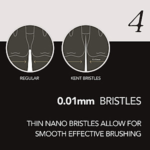 [Kent] Royal Smile - Gentle Action Ultra Soft, Eco-Friendly BPA Free Toothbrush for Sensitive Teeth, Gums for Adults & Teens - 8PCS