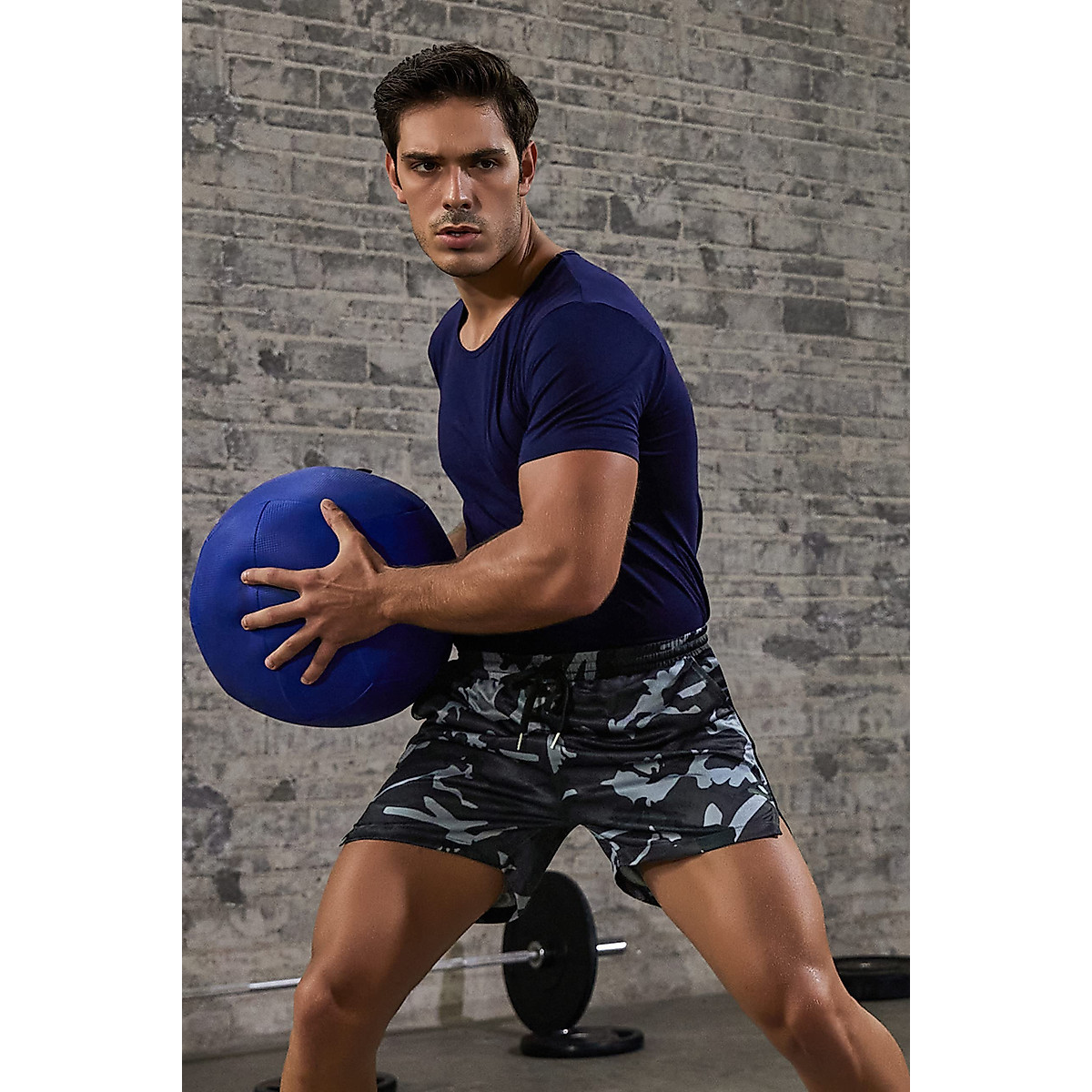 COOFANDY Mens 5 Inch Running Shorts Lightweight Mesh Athletic Shorts with Pockets Gym Workout Clothes Sports Exercise