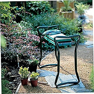 KUYYFDS Garden Kneeling Stool, Foldable Sitting Stool Gardening Kneeling Chair Side Toolkit Side Kit Large Tool Pocket Kneelers