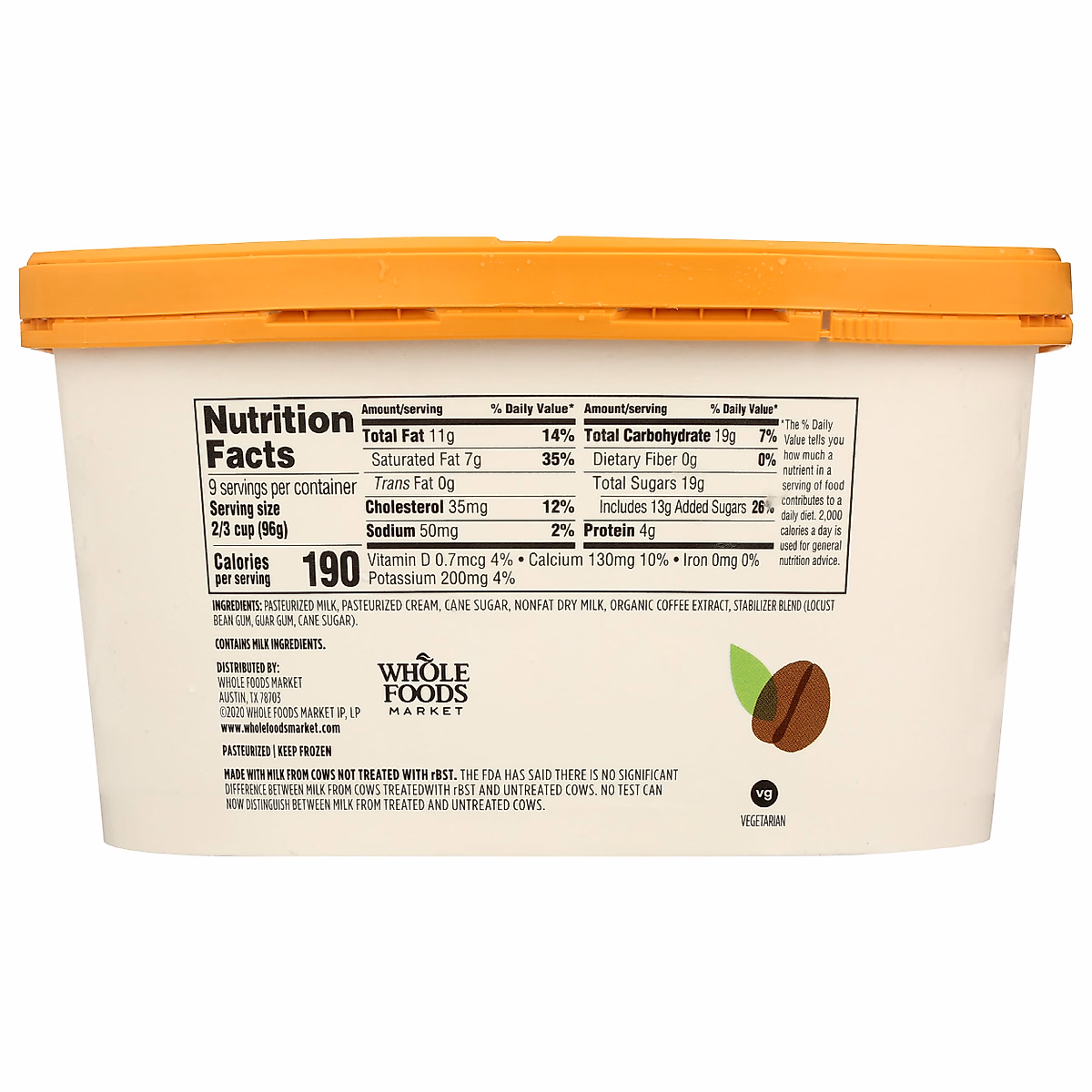 365 by Whole Foods Market, Ice Cream Coffee, 1.5 Quart