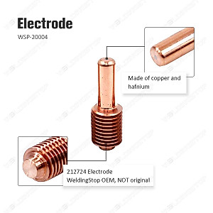 ICE-60T/TM Plasma Torch Electrode Tip 212724 219676 Drag Shield 212730 for Miller Spectrum 875 Cutter 35pcs