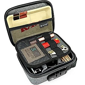 OZCHIN Portable Protection Hard EVA Case with Combination Lock Medicine Lock Bag Storage Case Container Travel Protective Carrying Storage Bag