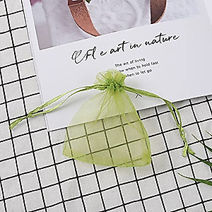 100pcs Organza Drawstring Bags Mesh Favor Bags Chiffon Jewelry Bags Tulle Bags for Favors Sheer Bags Drawstring Jewelry Mesh Bags Drawstring