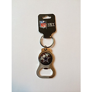 Rico Industries NFL Football Pittsburgh Steelers Metal Keychain - Beverage Bottle Opener With Key Ring - Pocket Size
