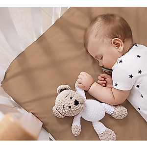 Metplus Soft and Breathable 100% Cotton Muslin Baby Crib Sheets for Mini Size Crib Mattress, 24 x 38 inches - Durable Baby Bedding for Boys and Girls