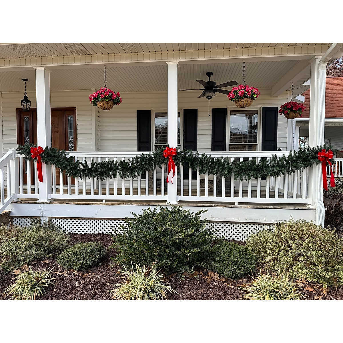 12-Pack Christmas Bows | Premium Handmade with 2.5" Red Velvet Gold Wired Edge Ribbon | Fluffy Not Flat | Indoor Outdoor Handmade Wreath Bows | The Handmade Bow