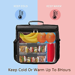 Insulated Lunch Box for Men and Women - Reusable Lunch Bag for Adults, Perfect for Work or School - Small and Portable Design,Camo