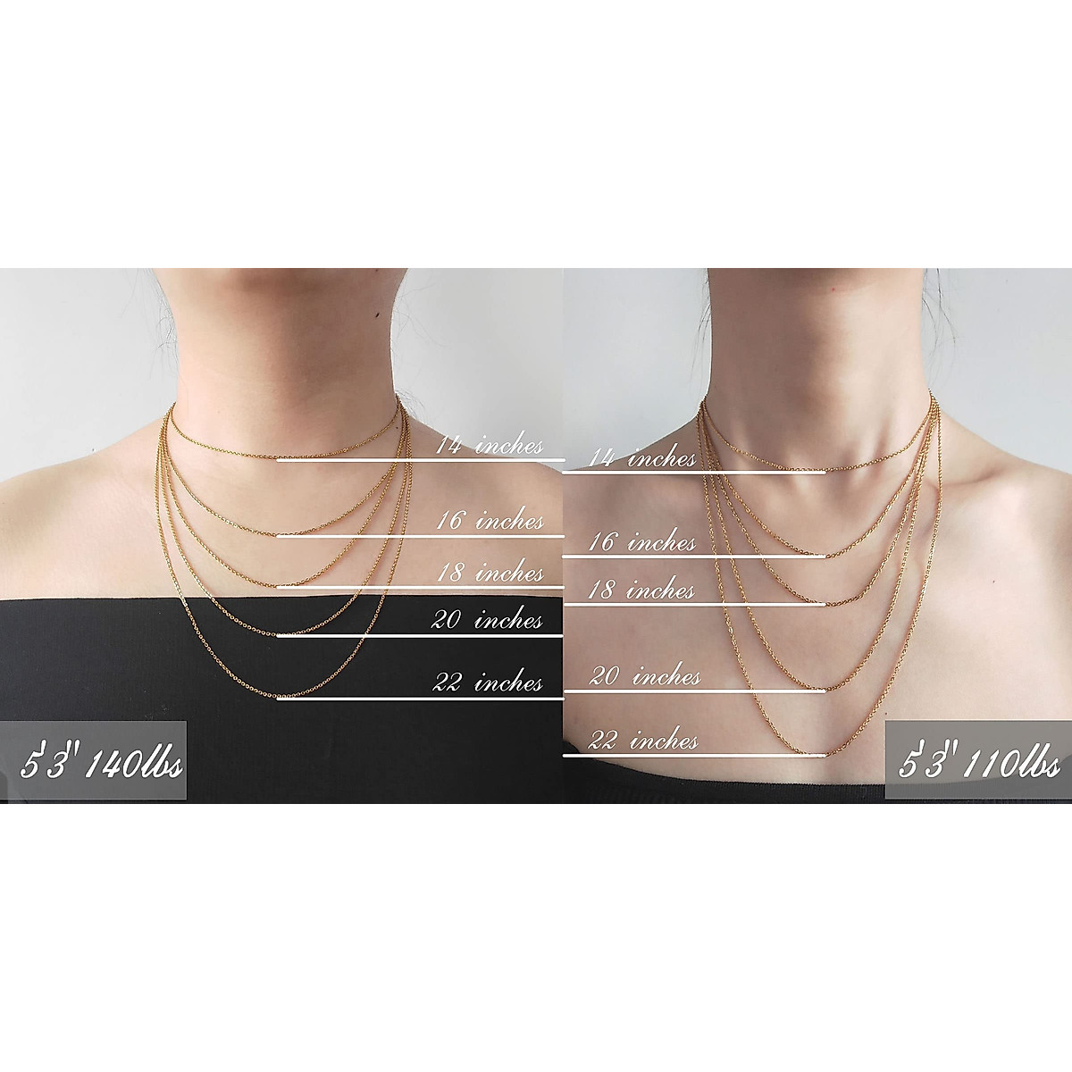 Aoloshow Personalized 4 Name Necklace Stainless Steel Custom Any Names Necklaces Jewelry for Womens New Mom Bridesmaids