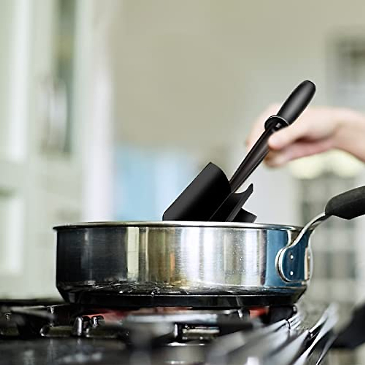 1Pcs Meat Masher Tool, Hamburger Chopper, Nylon Ground Beef Chopper Tool, Heat Resistant Meat Masher Tool for Turkey, Ground Beef and more, Meat Chopper, Black