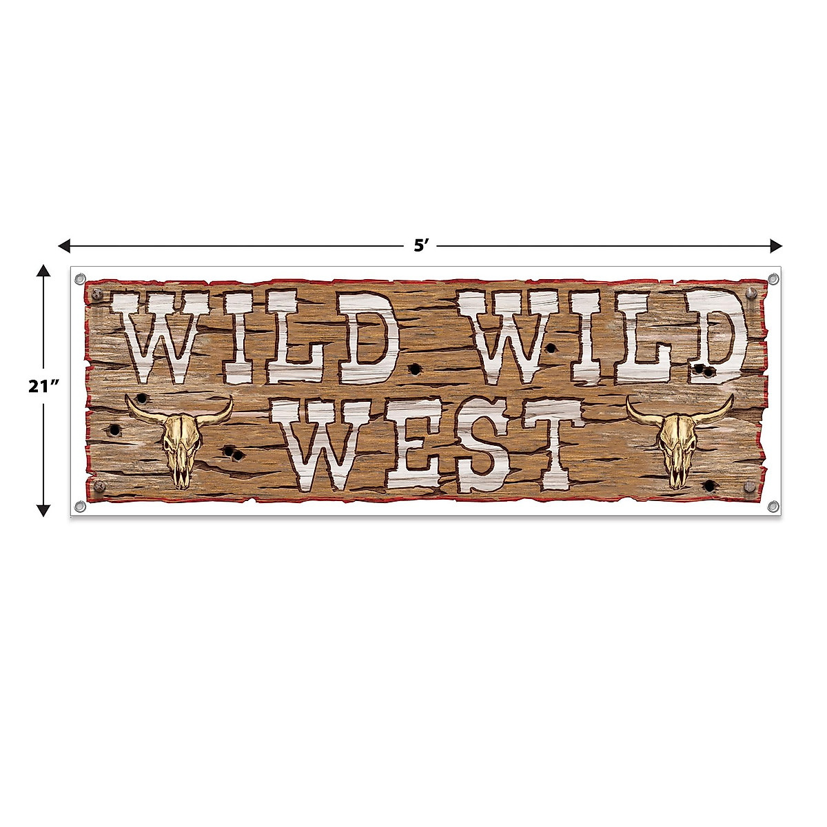 Beistle Wild Wild West Sign Banner Party Accessory