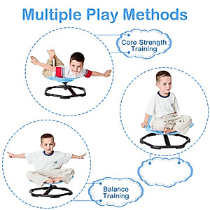 safisipapa Sensory Chair for Kids with Autism, Spin & Swivel for Body Coordination